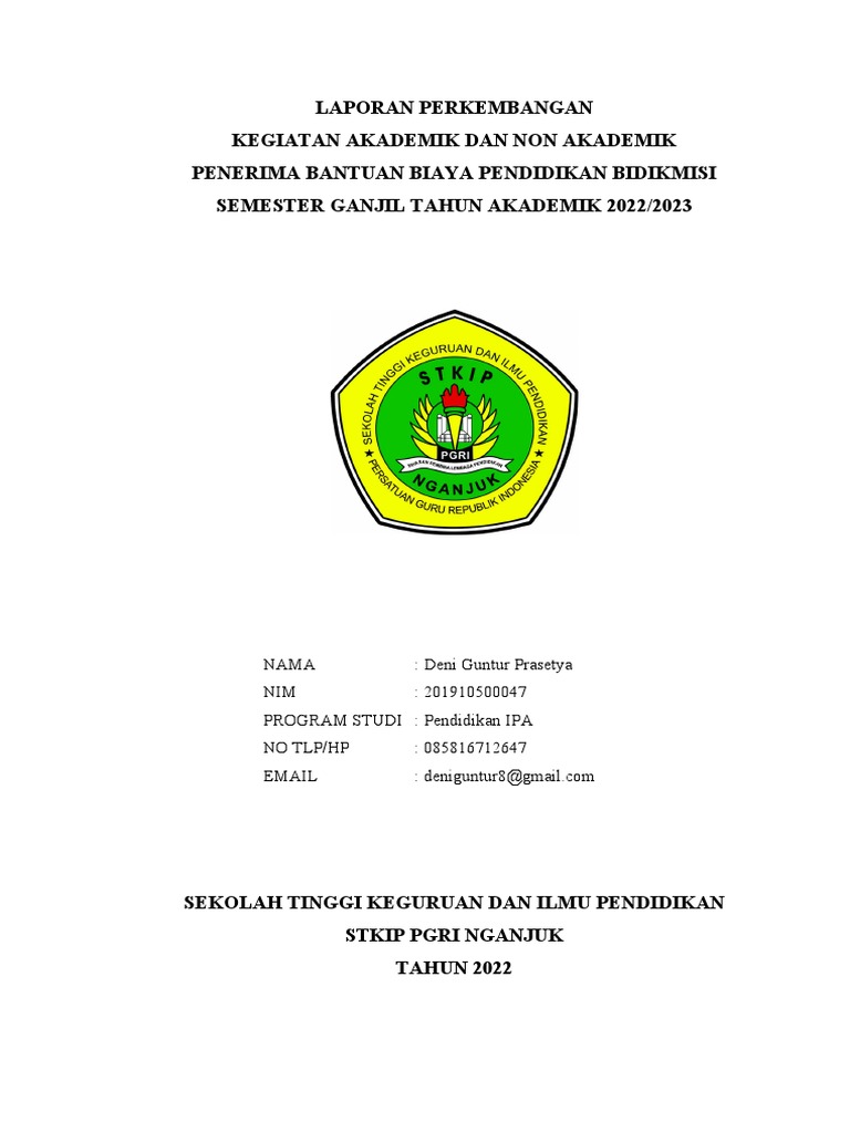 Contoh Pembuatan LPJ | PDF
