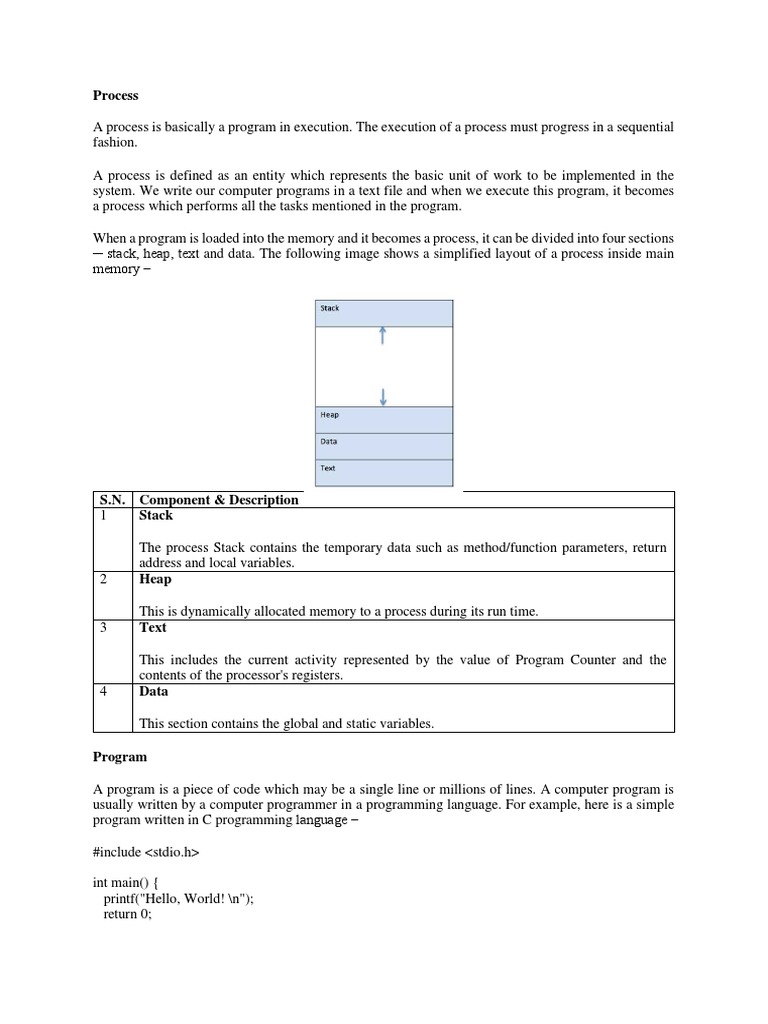PROCESS Notes | PDF | Scheduling (Computing) | Process (Computing)
