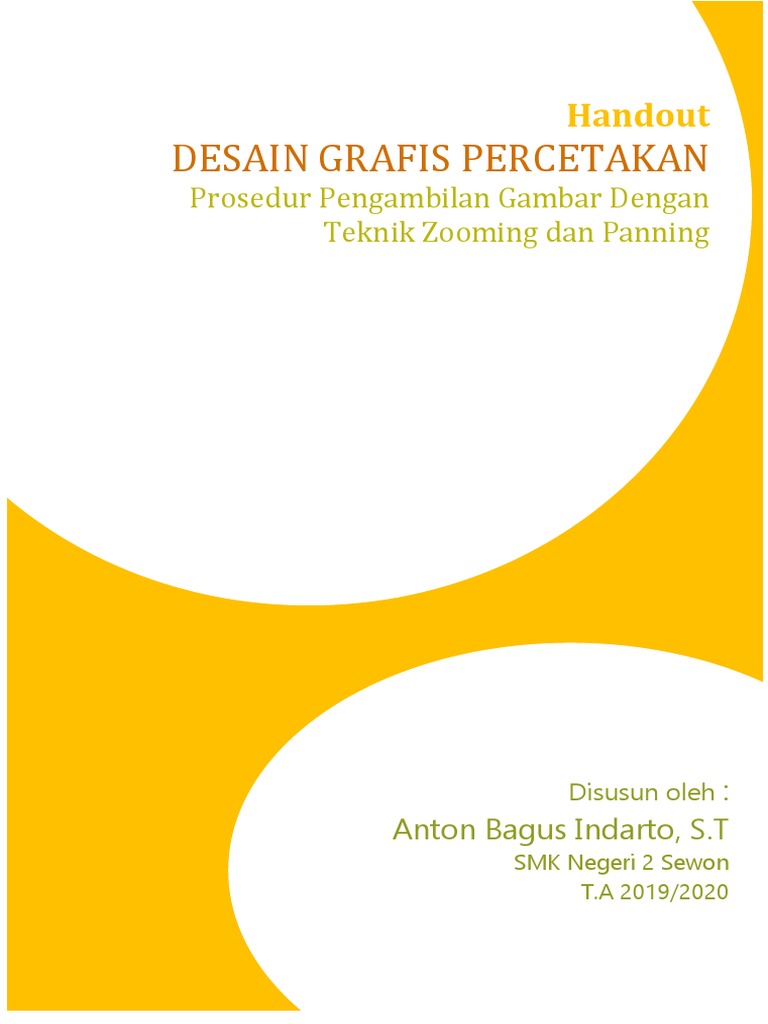 Handout 3.15 Teknik Zooming Dan Panning | PDF Handout 3.15 Teknik Zooming Dan Panning | PDF