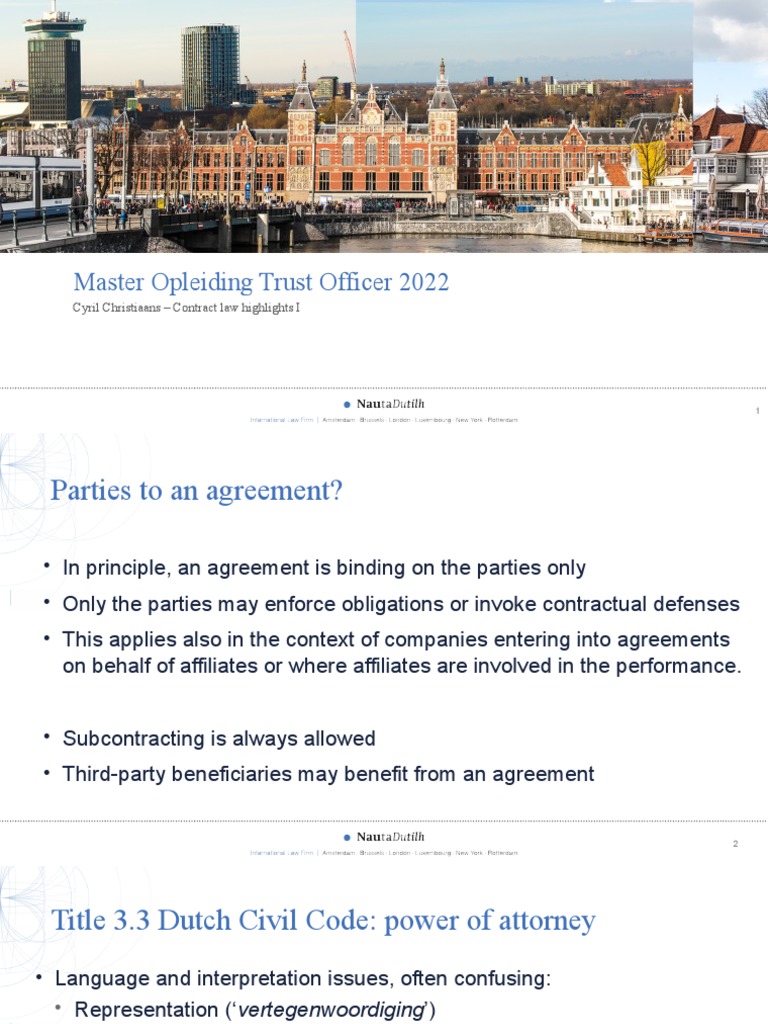 Holland Quaestor Master Opleiding Trust Officer 2022 Part 1 | PDF ...