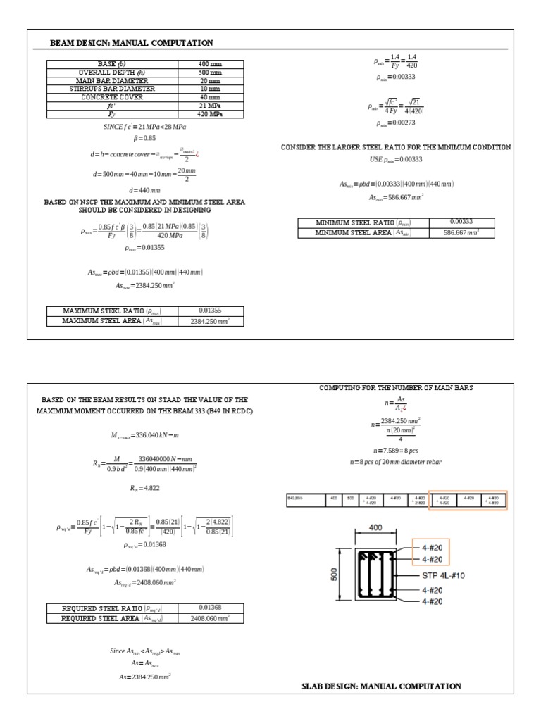 Manual Computations | PDF
