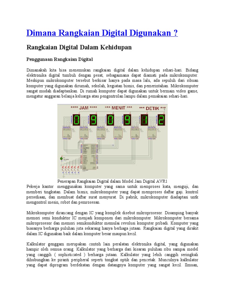 Apa Itu Rangkaian Digital | PDF | Komputer