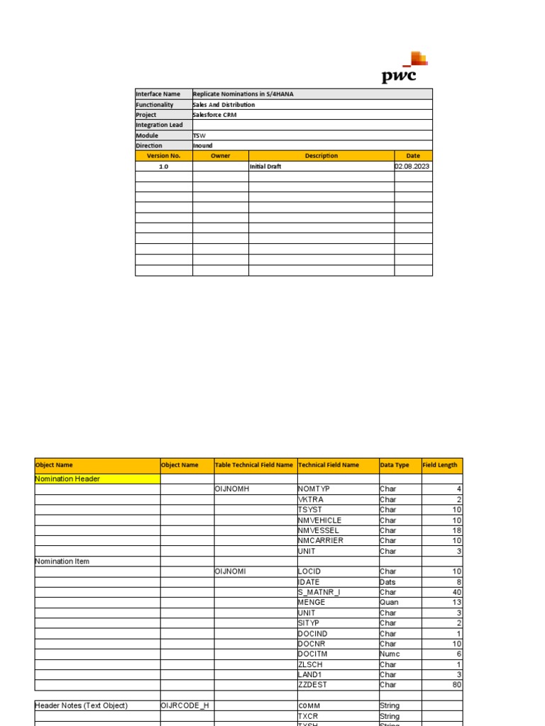 ADNOC HQ FSD - Nominations Mapping | PDF | Computer Engineering | Software Engineering