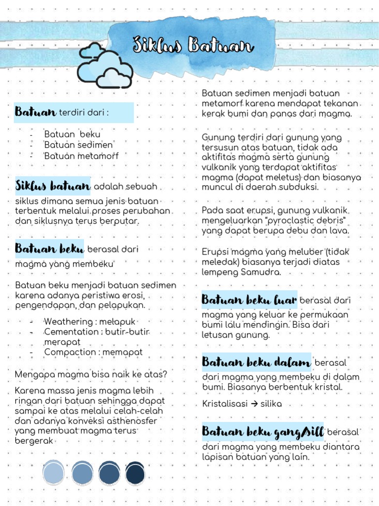 Siklus Batuan (TCH) | PDF