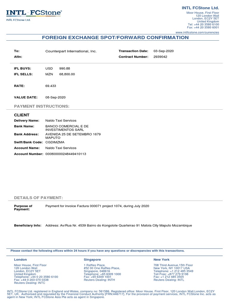 FCStone Final ConfirmPDF2939042 | PDF | Service Industries | Financial ...