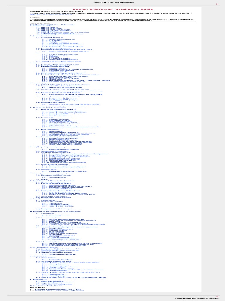 Debian GNU - Linux Installation Guide | PDF