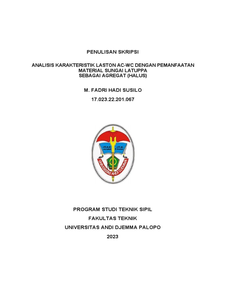 Analisis Laston AC-WC dengan Agregat Latuppa | PDF