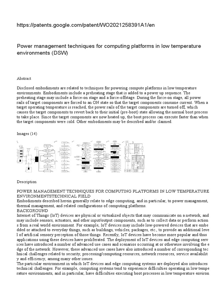 Low Temp Power Management for IoT | PDF | Central Processing Unit | Booting