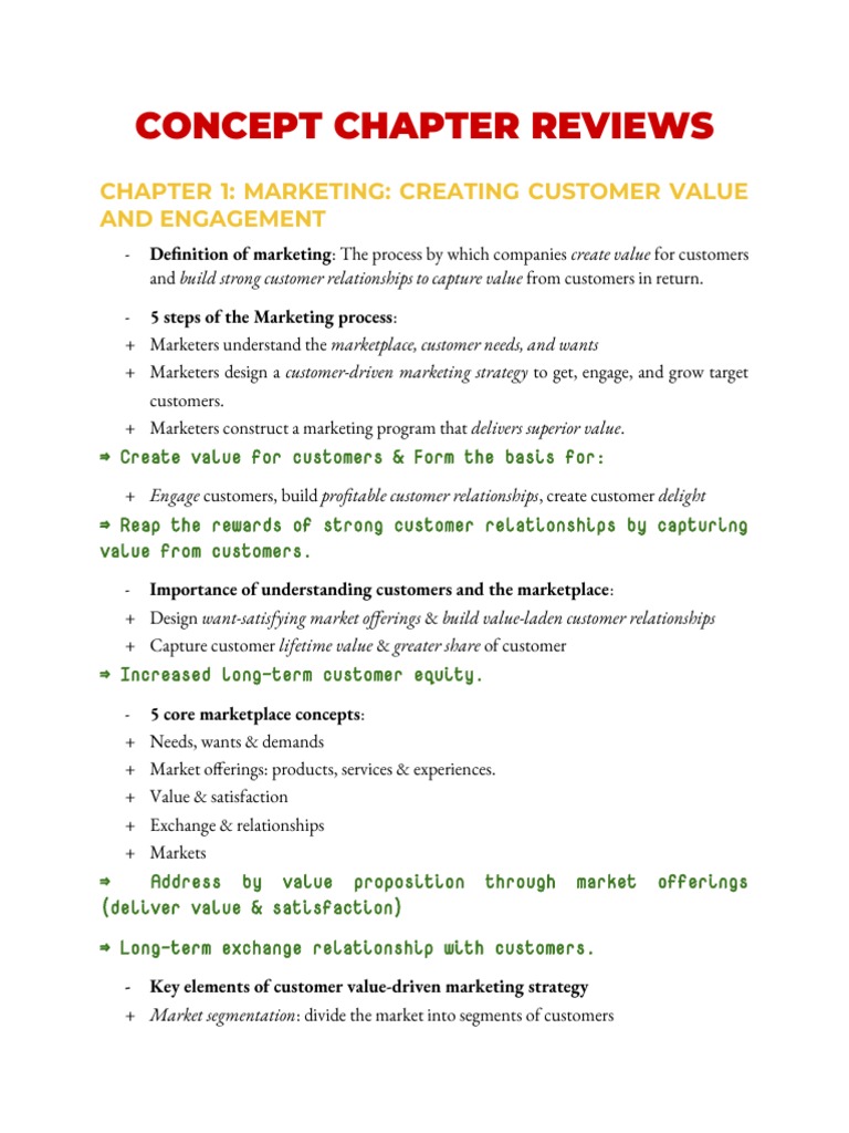 PRINCIPLES OF MARKETING Revision | Download Free PDF | Marketing | Market Segmentation