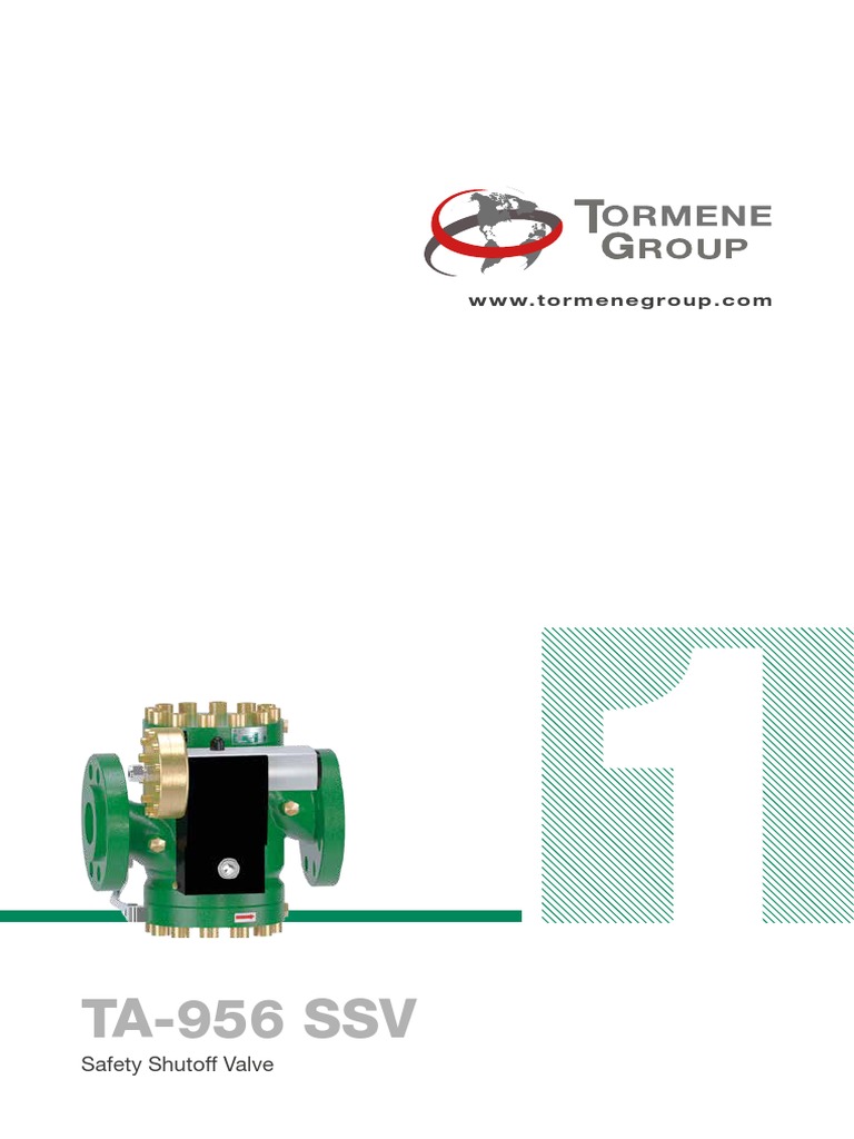 04 Ta956 SSV Eng r08 Web | PDF | Valve | Gases