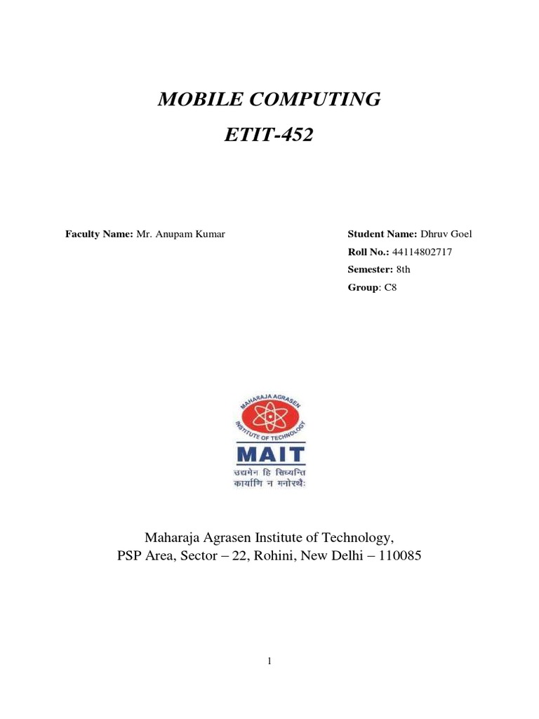 Mobile Computing Lab Guide | PDF | Art