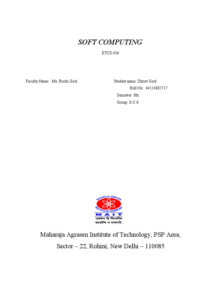 SC File DHRUV GOEL 44114802717 | PDF | Artificial Neural Network ...