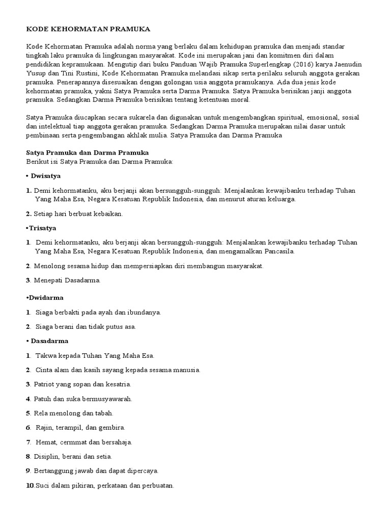 PERTEMUAN KE 1 Kode Kehormatan Dan Tulisan Rahasia | PDF