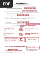 Partnership Registration Form I | PDF | Government Finances | Knowledge