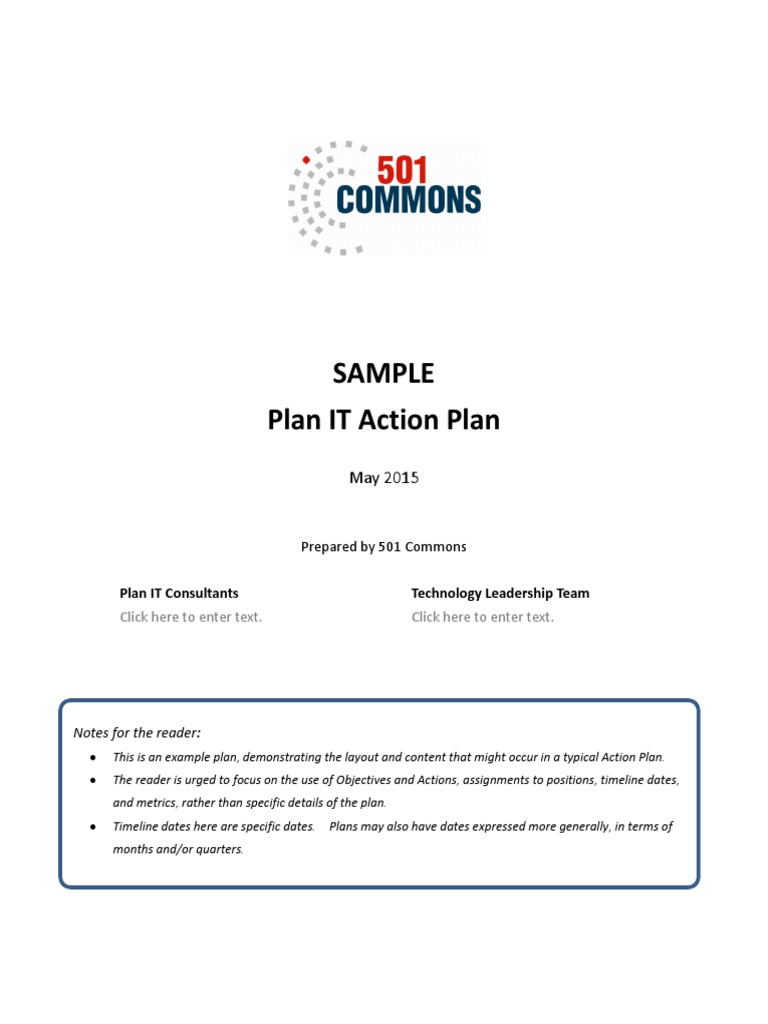 Plan IT Action Plan Sample 1 | PDF | Popular Culture & Media Studies ...