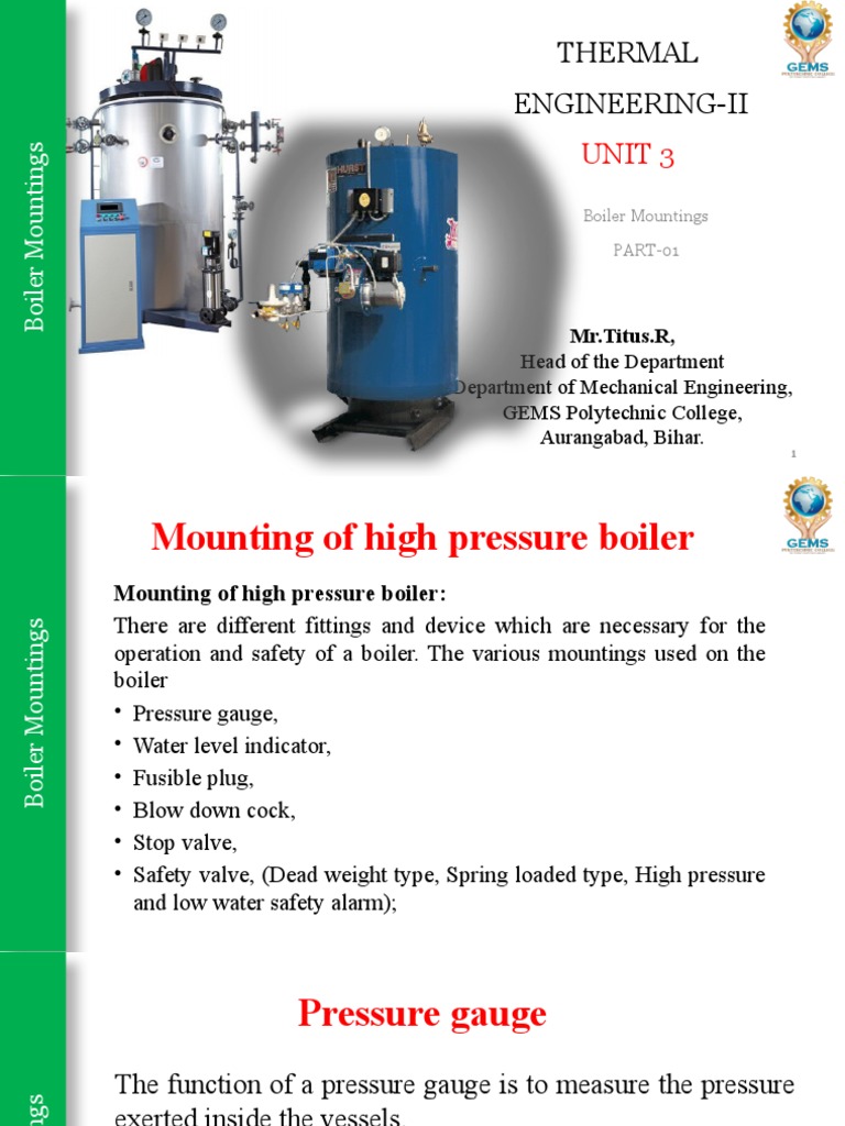 3.2.1 Mounting of High Pressure Boiler | PDF | Boiler | Pressure ...