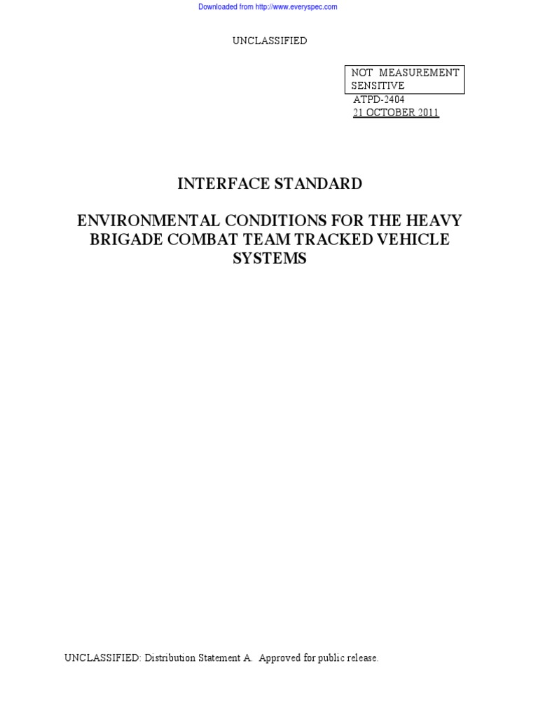Environmental Standards for ATPD-2404 | PDF | Humidity | Ice