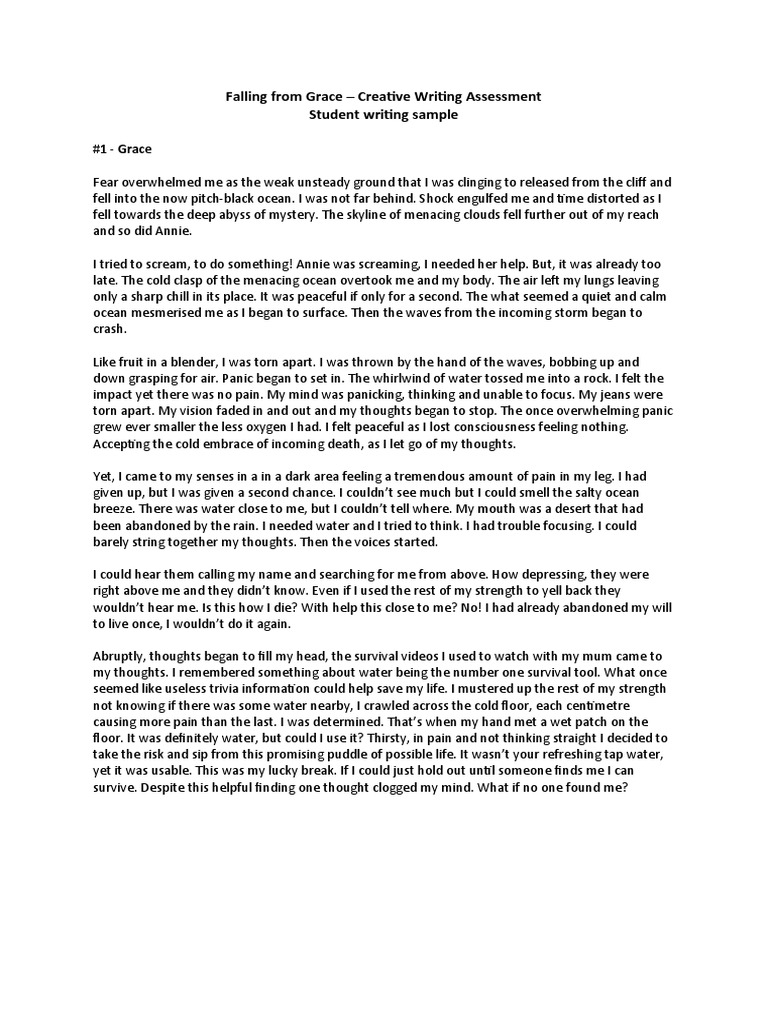 Creative Writing - Student Sample | PDF