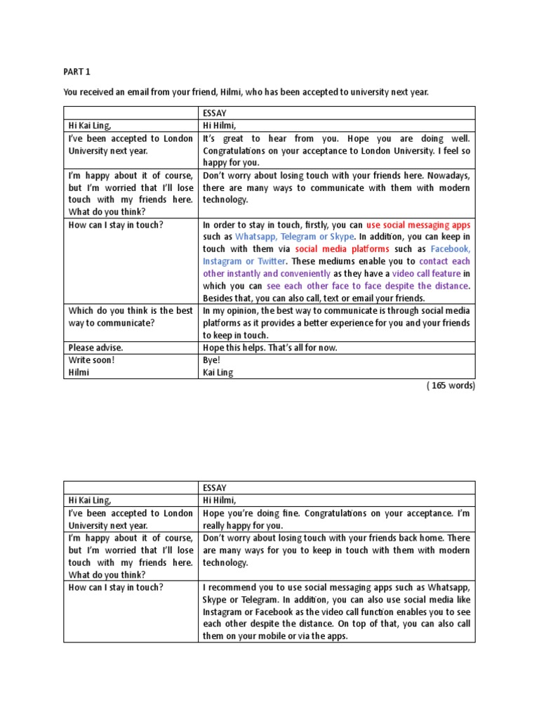 Module SPM Test 1 Writing | PDF