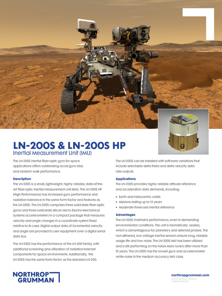 LN 200S Inertial Measurement Unit IMU Datasheet | PDF
