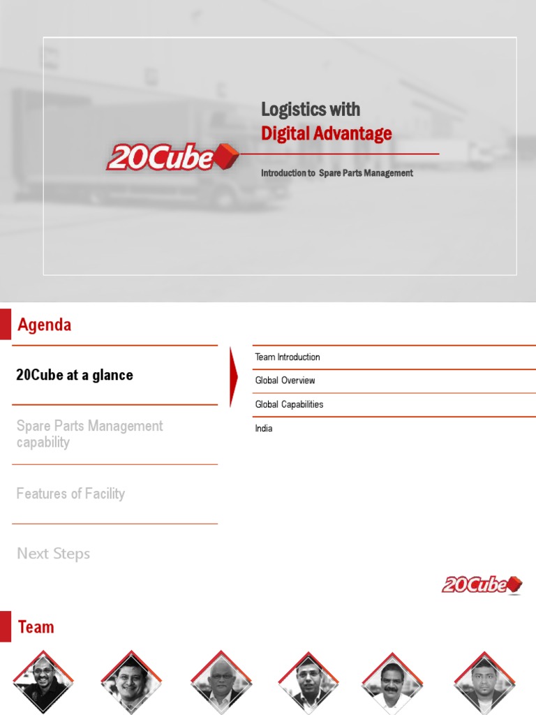 20Cube Logistics: Spare Parts Management | PDF | Warehouse | Logistics