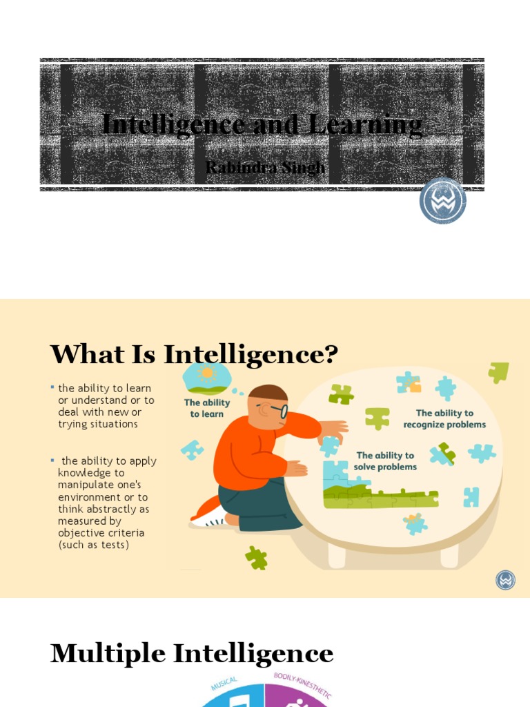 Intelligence and Learning | PDF | Intelligence | Learning