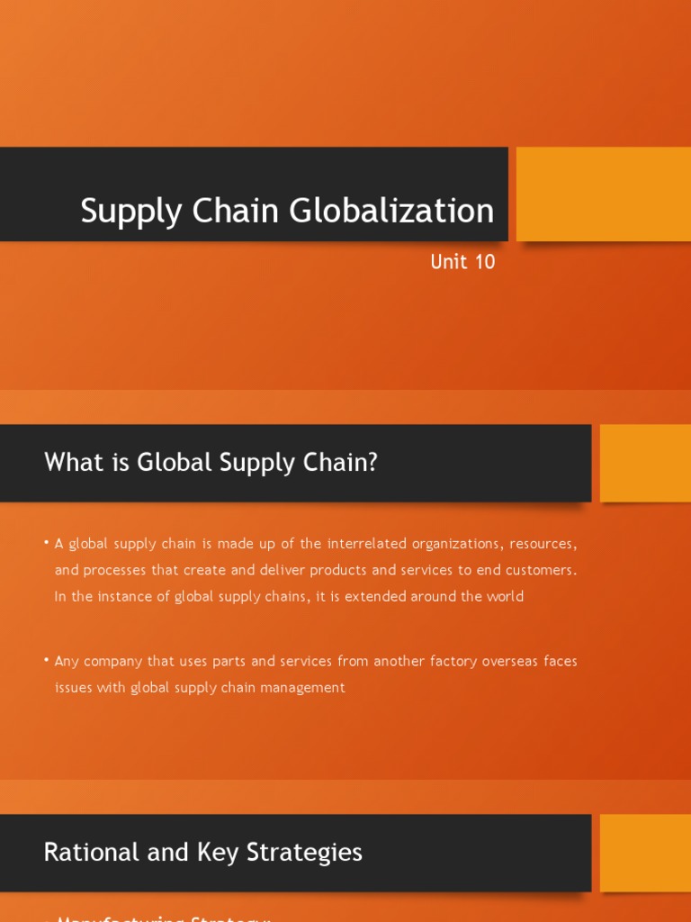 SCM Unit 10 | PDF | Supply Chain | Outsourcing