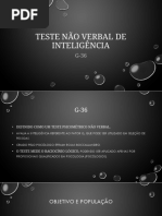 Teste G36 e G38 | PDF | Psicologia | Inteligência