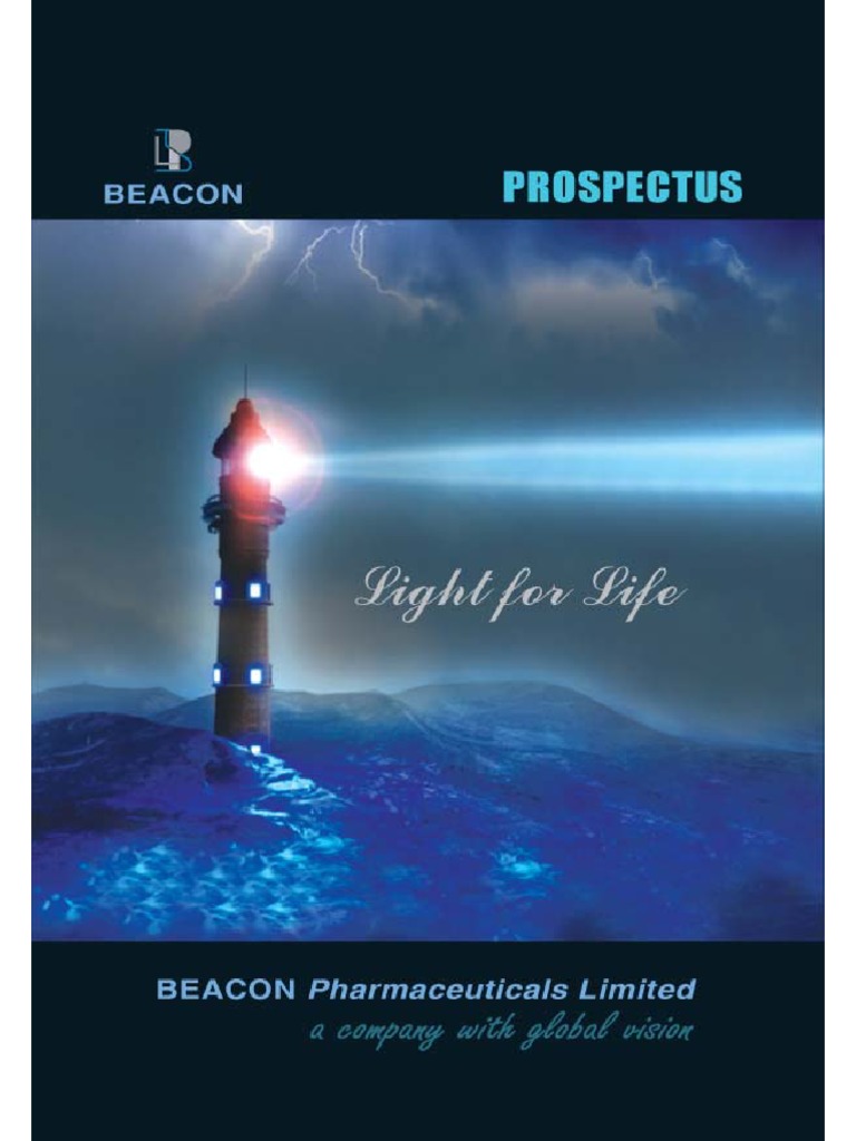 Prospectus of Beacon Pharma | PDF | Securities (Finance) | Initial ...