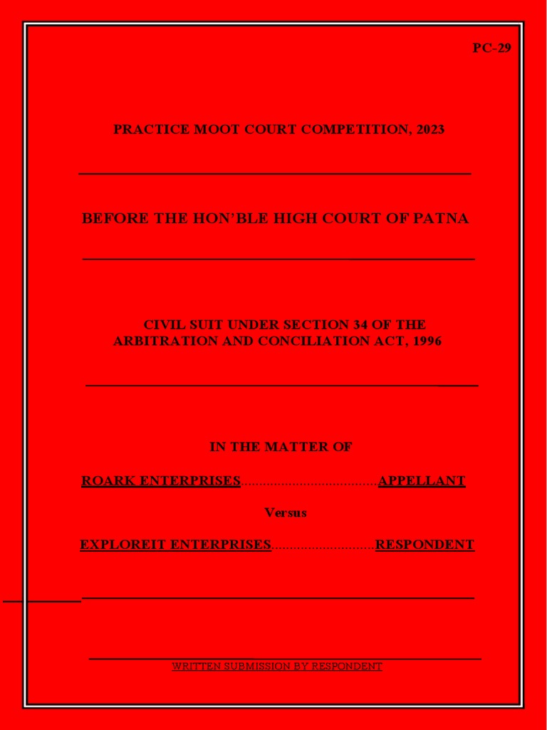 Moot Memorial PDF | PDF | Business | Law