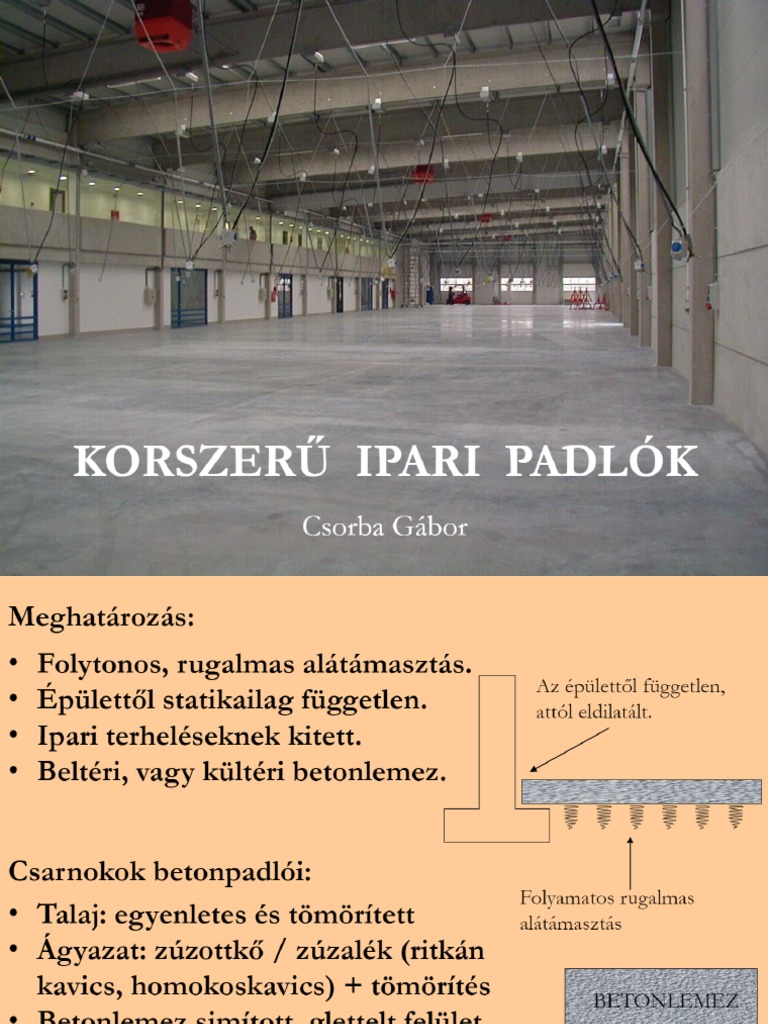 Korszerű Ipari Padlók. Csorba Gábor - PDF Free Download | PDF
