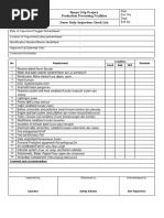 Workshop Checklist | PDF | Equipment | Safety