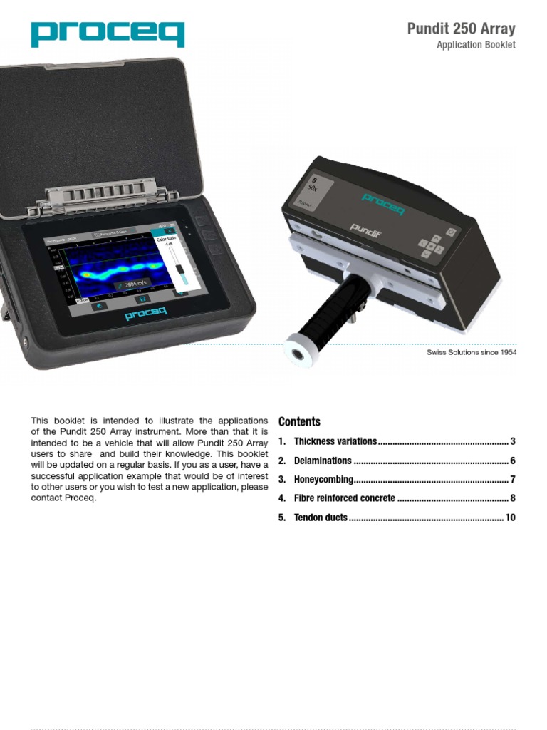 Pundit 250 Array - Application Booklet | PDF | Medical Ultrasound | Ultrasound