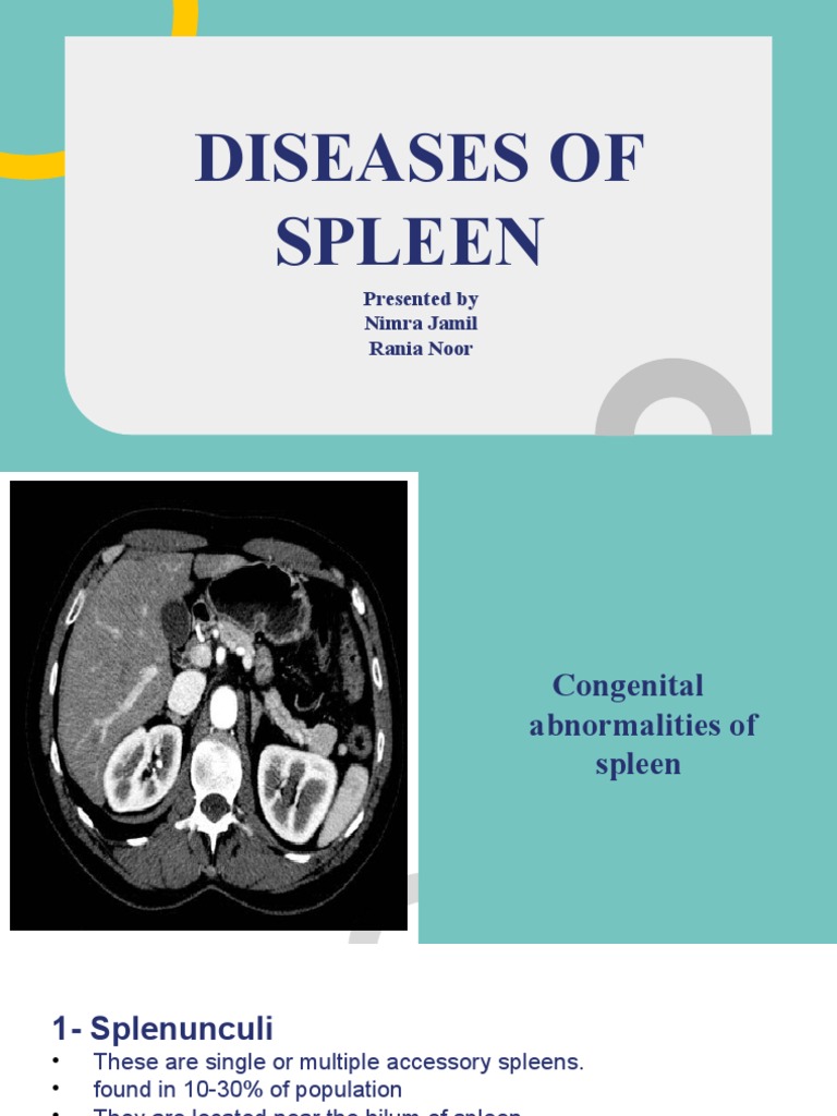 Diseases of Spleen | PDF
