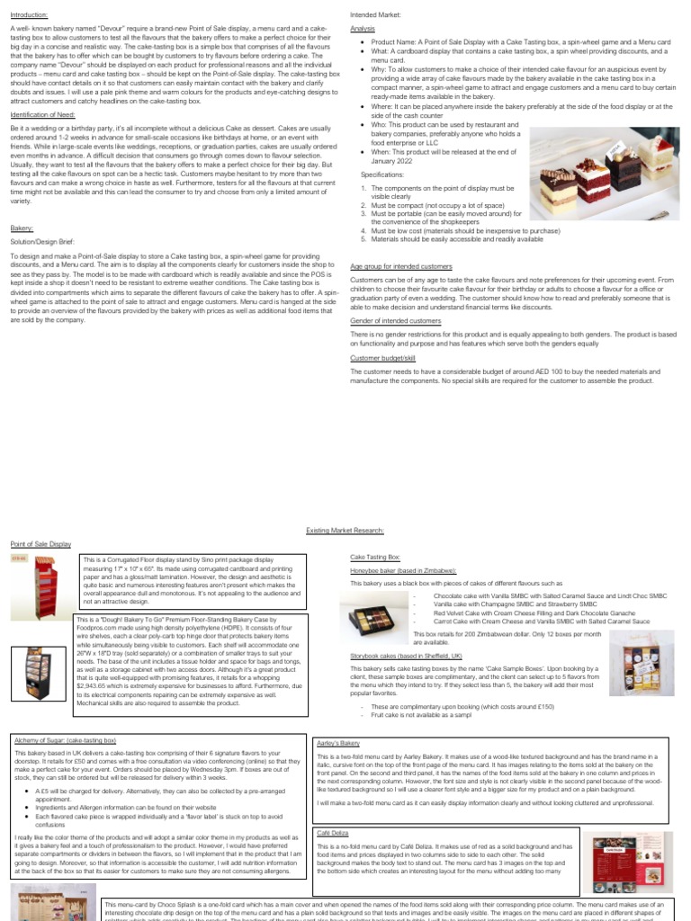 IGCSE Design and Technology - Portfolio Report | PDF