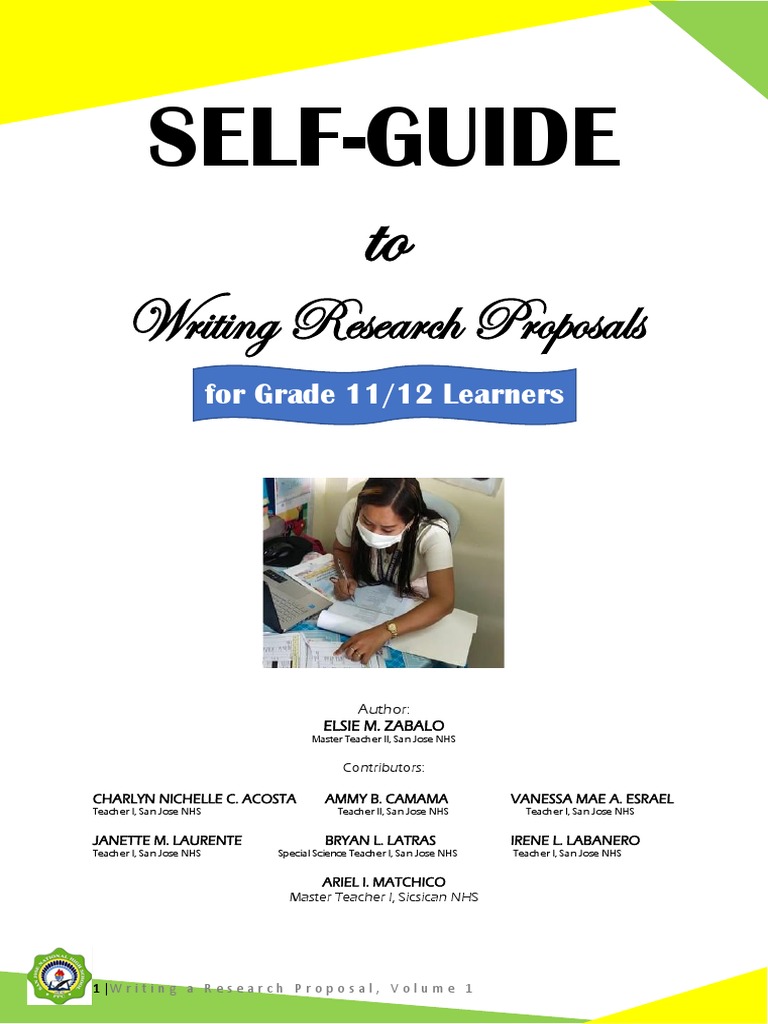 Self Guide - Research Proposal | PDF | Dependent And Independent ...