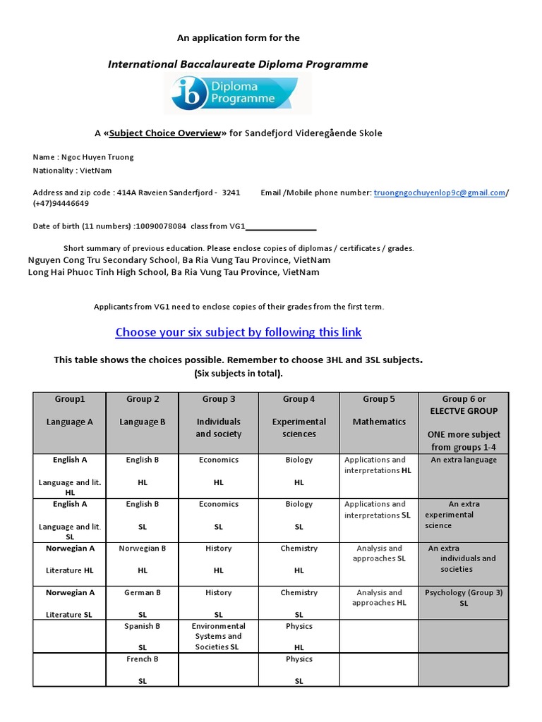 Subjects Choice Fixed | PDF