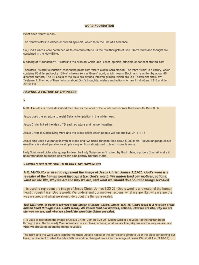 WORD FOUNDATION (Wofi) | PDF | Philosophy