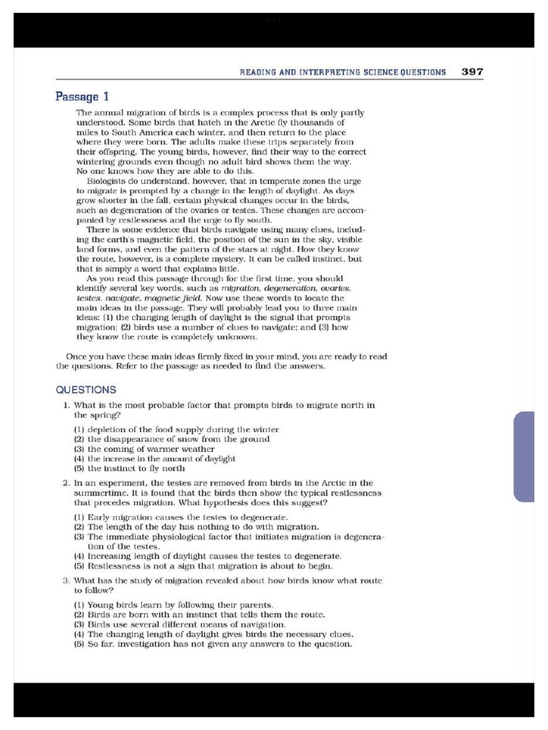 Reading and Interpreting Science Questions | PDF