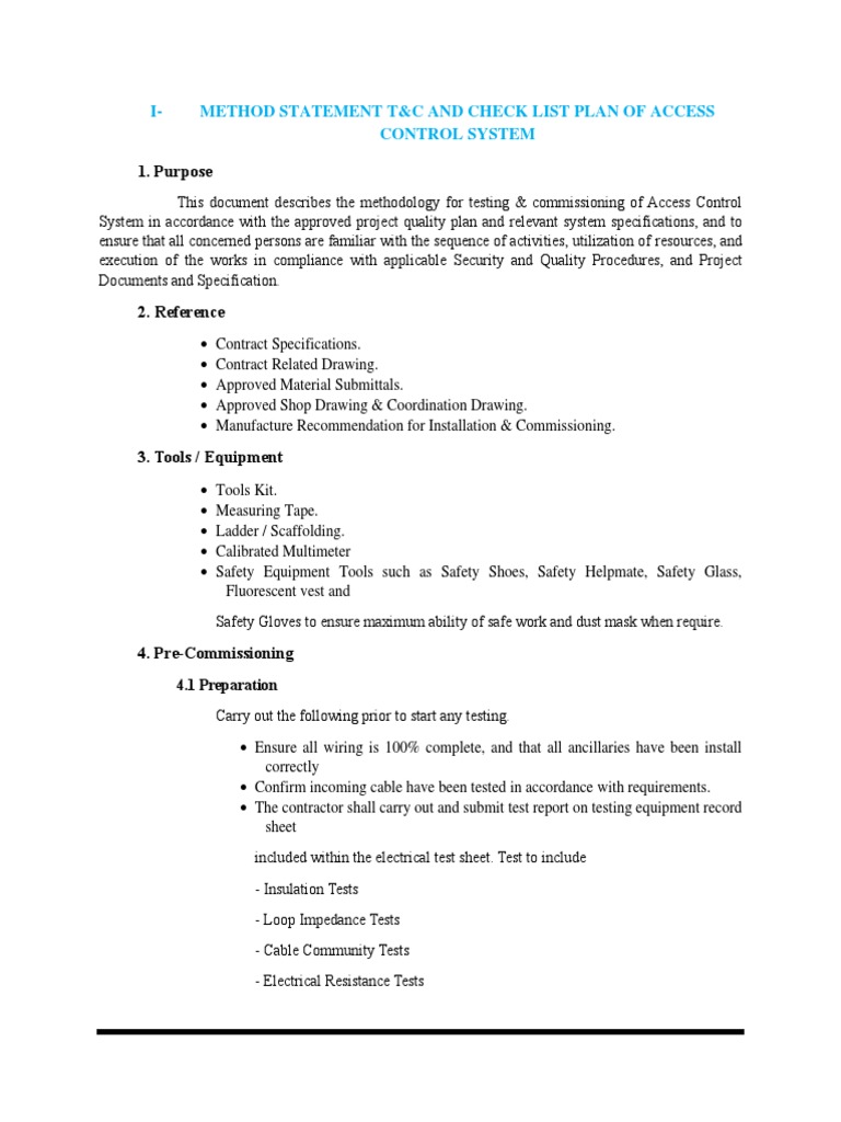 5 Method of Access Control T&C and Check List | PDF | Computers ...