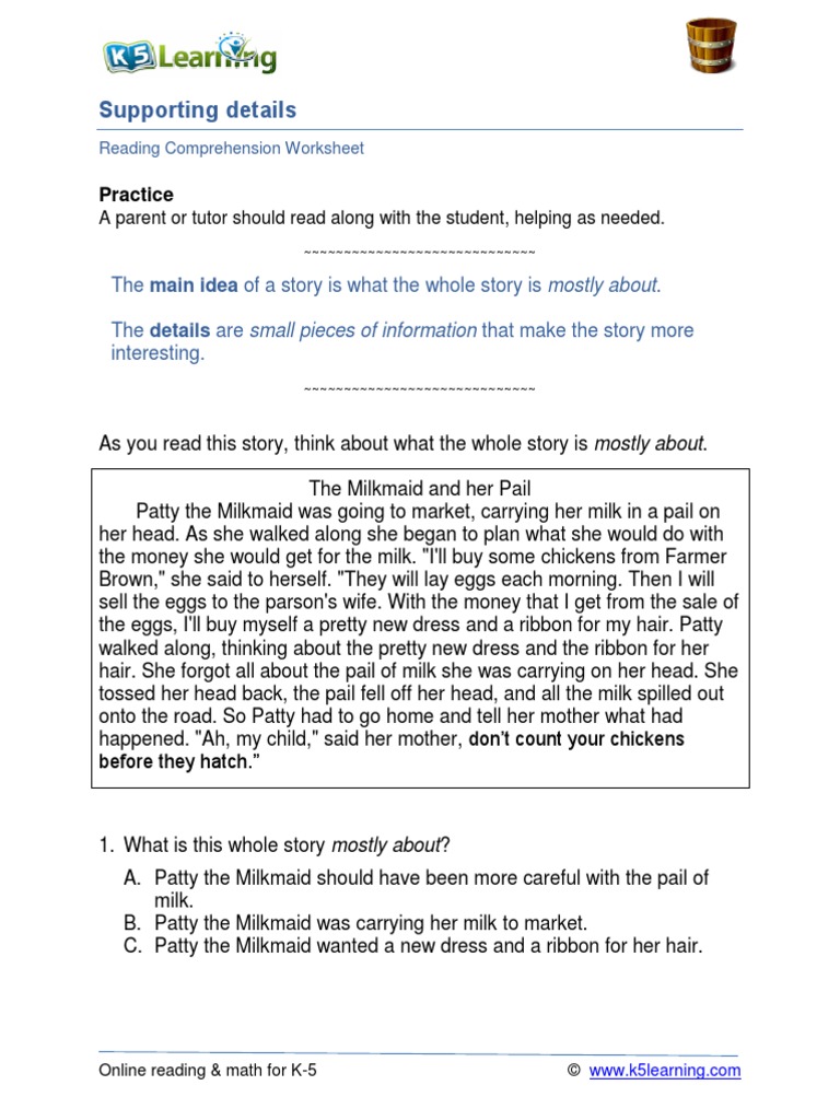 Grade 3 Main Idea D | PDF