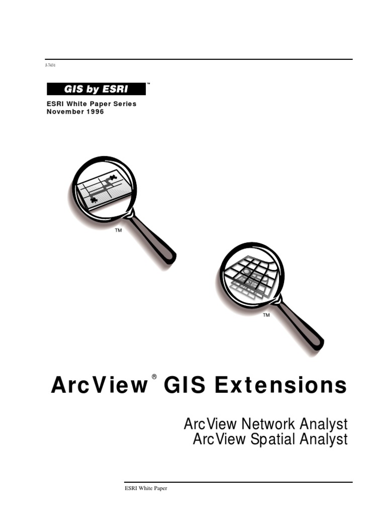 ArcView GIS Extensions ArcView Network Analyst ArcView Spatial Analyst | PDF | Geographic ...