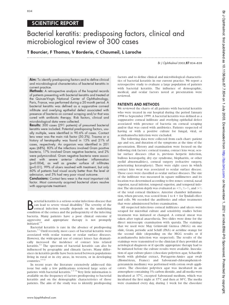 Predisposing Factors | PDF