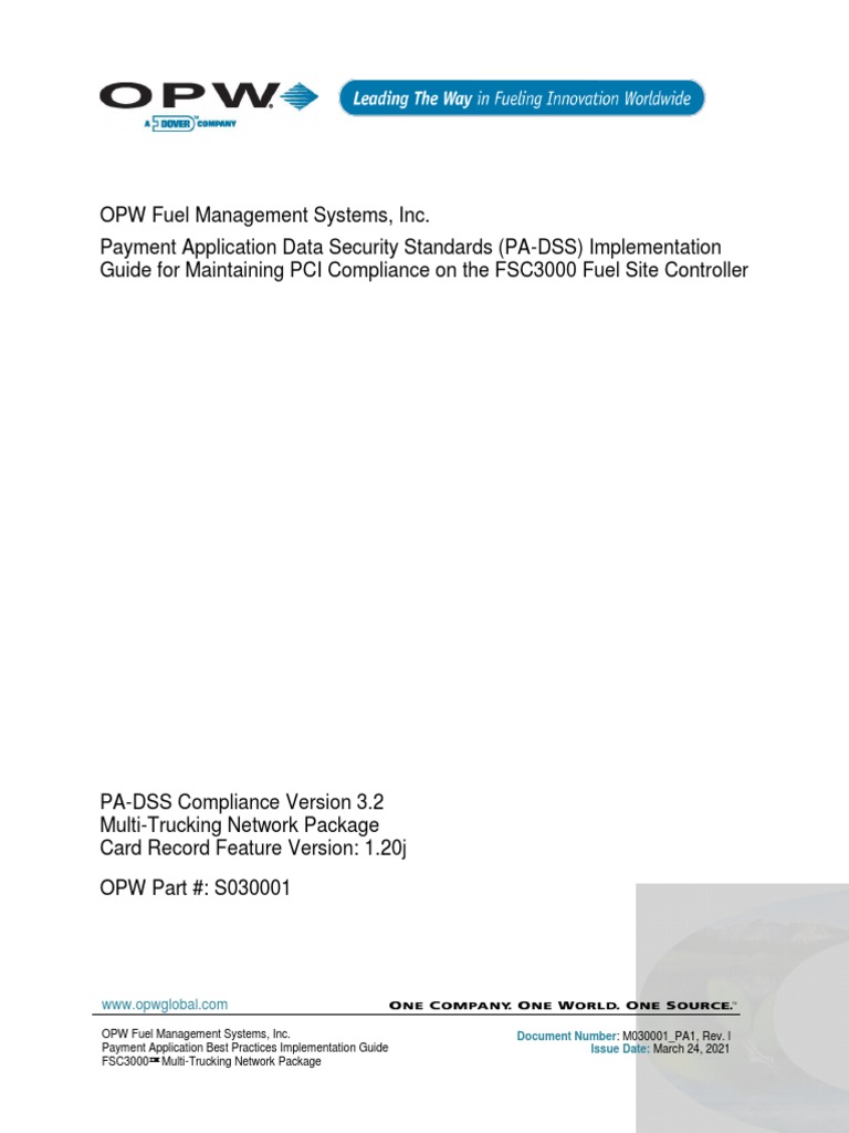 M030001 PA1 PA-DSS Implementation Guide | PDF | Payment Card Industry ...