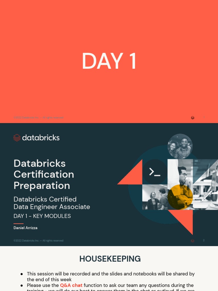 Databricks Certification Prep Overview | PDF | Apache Spark | Sql