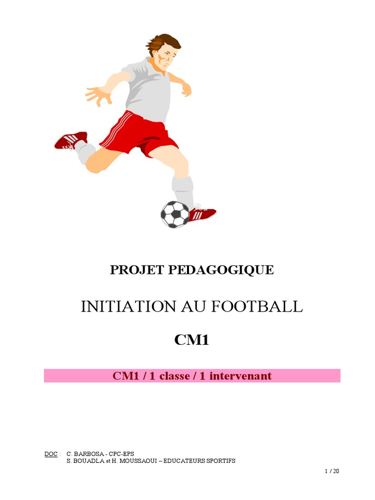 8 - Projet Football CM1 Tremblay | PDF