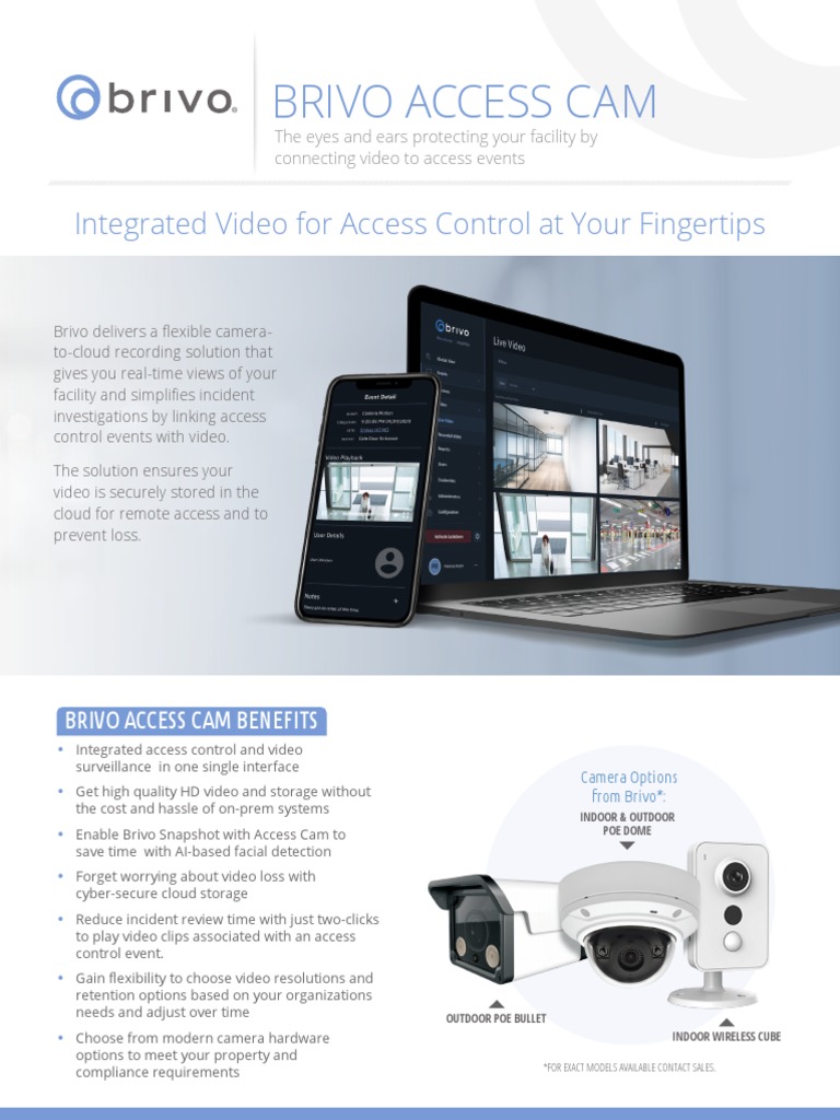 Brivo Access Cam | PDF