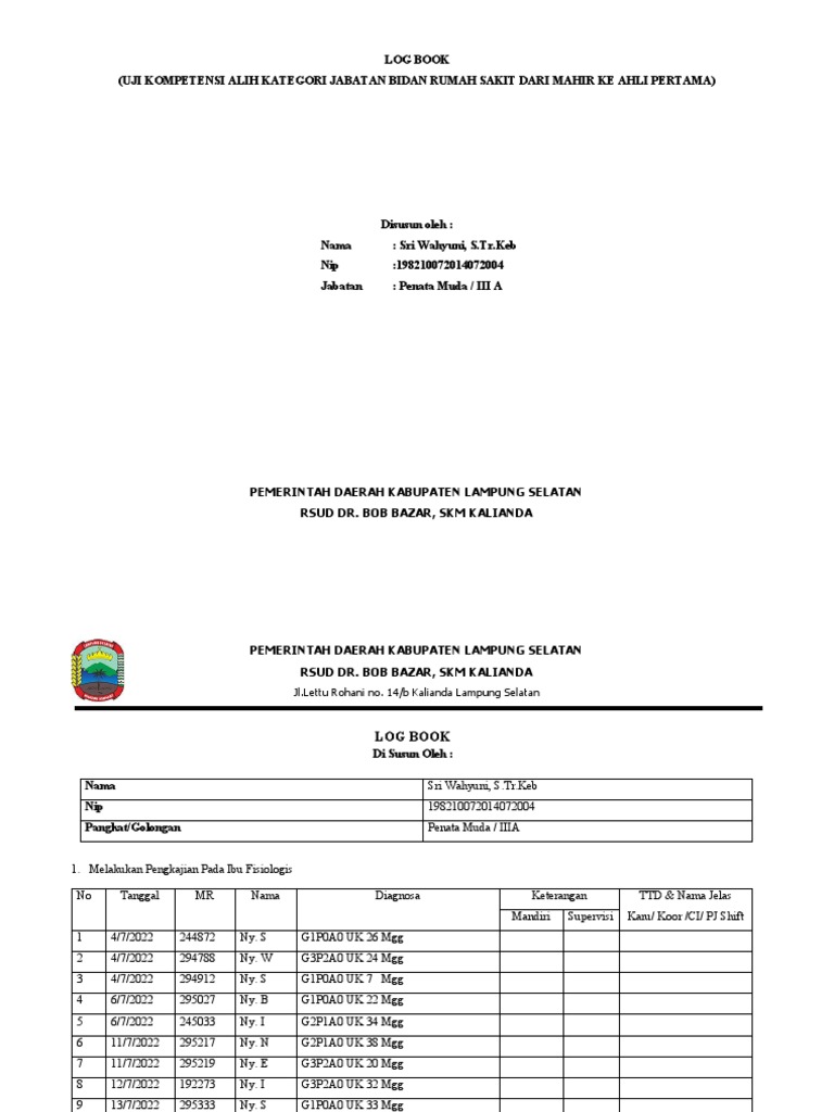 Log Book New | PDF