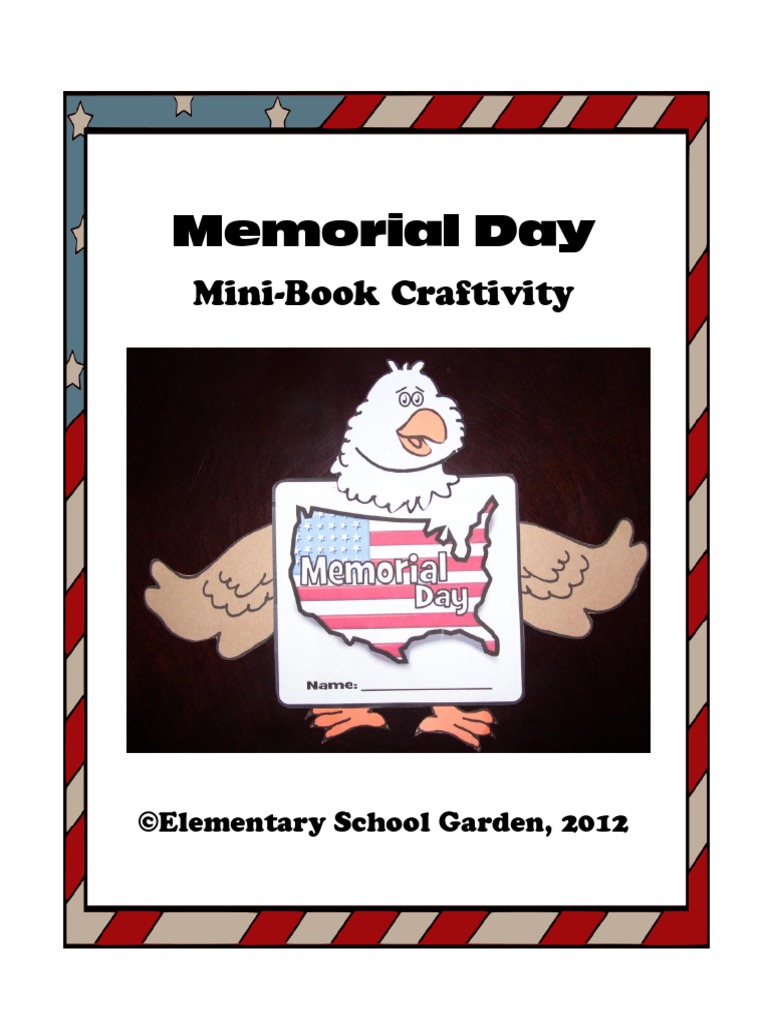 Memorial Day: Mini-Book Craftivity | PDF | Memorial Day