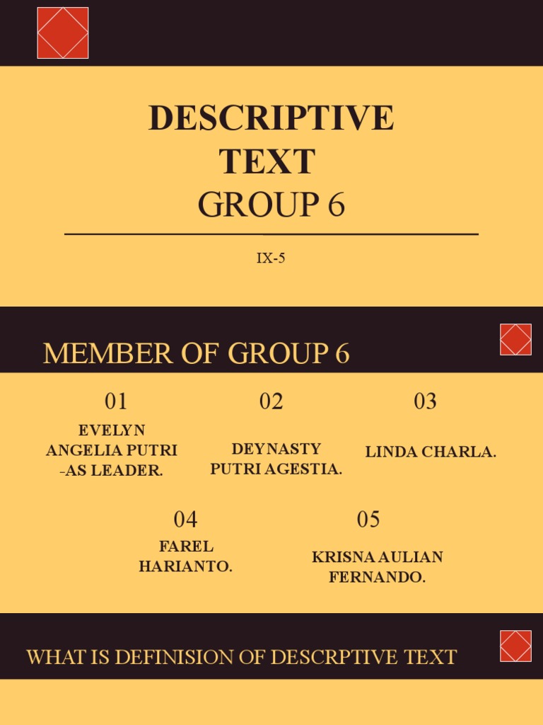 Descriptive Text Group6 Ix5 | PDF